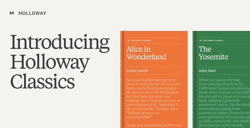 Introducing Holloway Classics — Holloway
